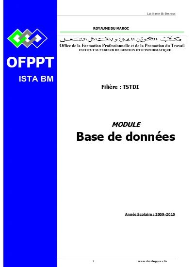 PDF Cours SQL Le Langage De Manipulation Des Donnees LMD Cours Informatique