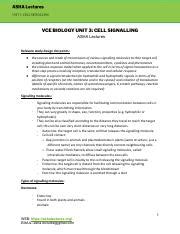 The Role Of Signalling Molecules In Cell Communication A Course Hero