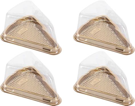 Cake Box 100pcs Reusable Cake Box Triangle Cake Transport Box Cake Slices Packaging Cake