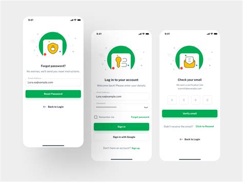 Authentication Mobile App Ui Screens By Tauhid Hasan On Dribbble