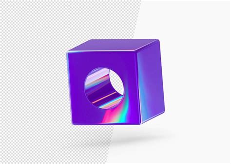 Premium Psd 3d Glossy Shape