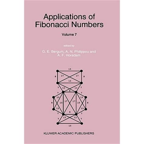 Applications Of Fibonacci Numbers Applications Of Fibonacci Numbers Volume 7 Hardcover