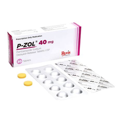 P Zol 40mg Tablets Ra Williams
