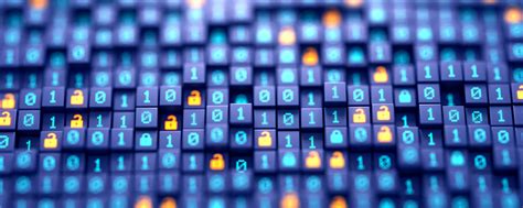 Encryption Your Data Binary Code And Digital Lock Hacker Attack And