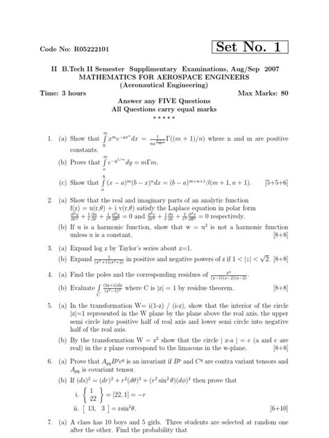 Mathematics For Aerospace Engineers R05222101 Pdf Tensor