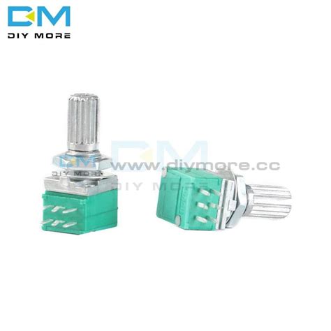 5pcs 6 Pin 6pin 6p Rotary Potentiometer 6mm Knurled Shaft Single Linea Diymore