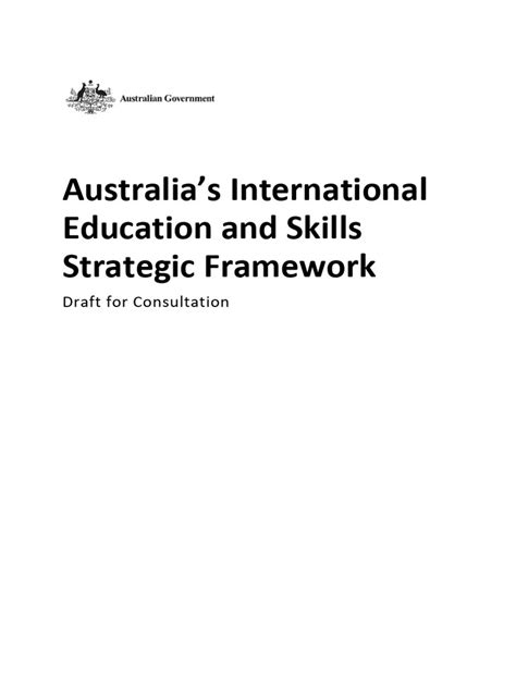 Strategic Framework Draft For Consultation Pdf Sustainability