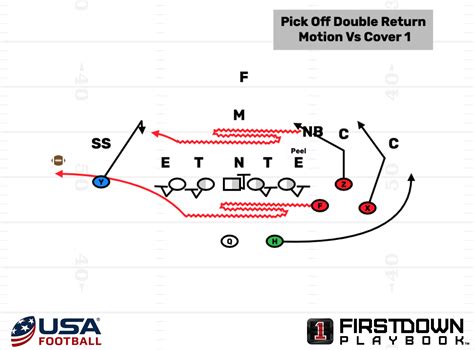Usa Football Details Nfl Goal Line Passes Firstdown Playbook