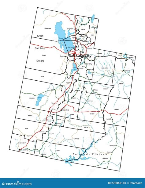 Interstates Map Of Nv Utah And Ar