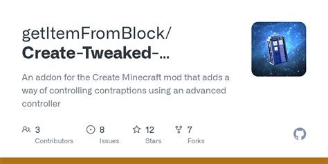 Github Getitemfromblockcreate Tweaked Controllers An Addon For The Create Minecraft Mod That
