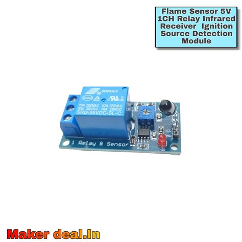 Flame Sensor 5v 1ch Relay Ignition Source Detection Module In