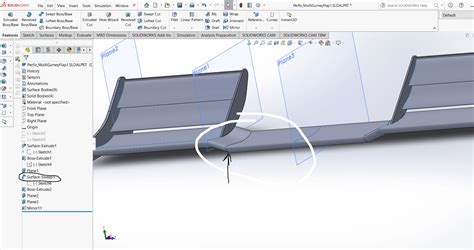 Help To Do A Fillet In A Swept Surface R Solidworks