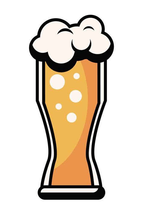 Fresh Beer Glass Drink 10530974 Vector Art At Vecteezy