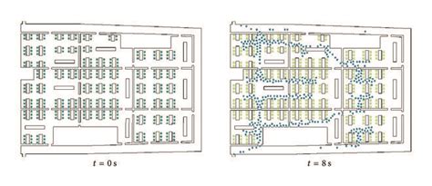 Snapshots Of Case 2 Simulation With A An Arrangement With Obstacles Download Scientific