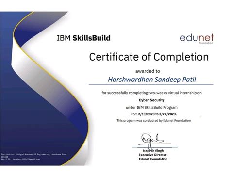 Harshwardhan Patil On Linkedin Cybersecurity Ibm Ibmskillsbuild