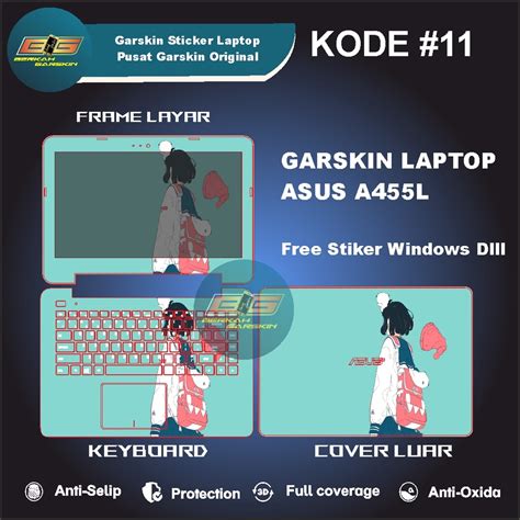 Jual Garskin Stiker Laptop Asus All Series Asus A L Free Stiker Garkin Hp Kode