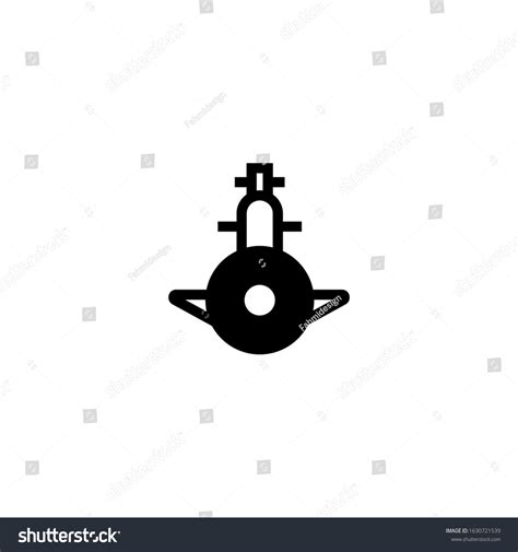 Submarine Front View Icon Black Flat Stock Vector Royalty Free 1630721539 Shutterstock