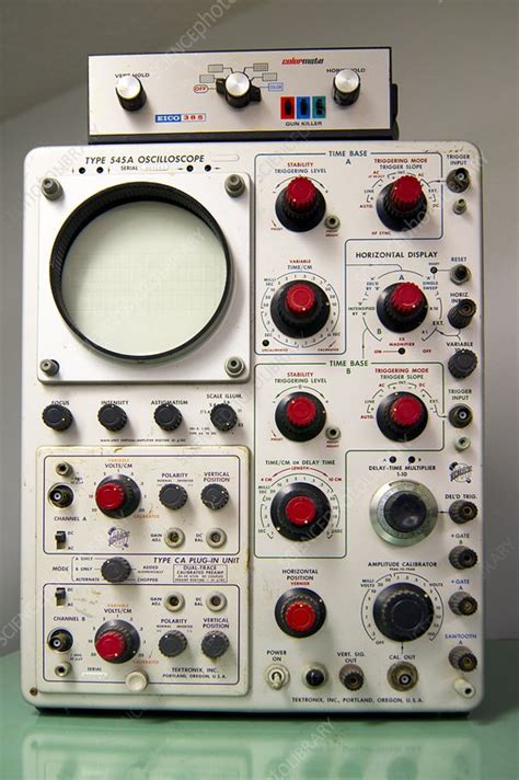 Historic Tektronix Oscilloscope Stock Image C Science Photo Library