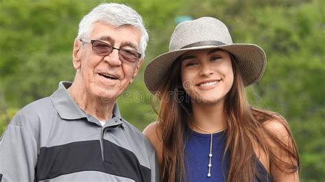 Smiling Old Man And Teen Girl Stock Video Video Of Smile Male 112738569