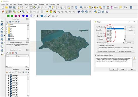 Qgis Exporting Tiled Raster Assets Within Mask Feature Selection