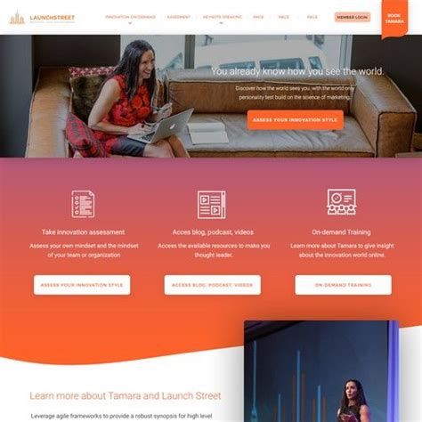 help launch launchstreet with an innovative web design web page design