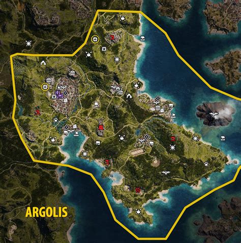 Ac Odyssey Argolis Map Tombs Ostracons Documents Secrets