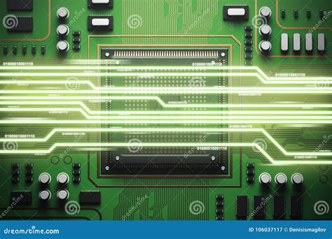 Set Processor Light Rays In Prism Planet Glasses Radioactive Computer Monitor With Keyboard