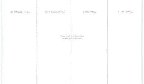 4 Panel Brochure Template Free Download 4 Panel Brochure Roll Fold