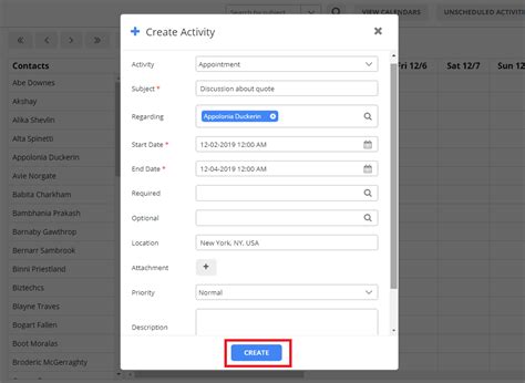 How To Viewcreateedit Customers Activities In Dynamics Calendar Appjetty Blog