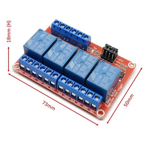 4 Channels 12V Relay Module High And Low Triggering RoboticsDNA