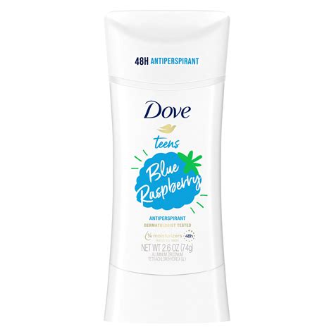 Dove Teens Antiperspirant Deodorant Stick Blue Raspberry 2 6 Oz