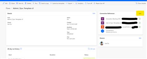 error running flows in coe · issue 754 · microsoft powerapps tools · github