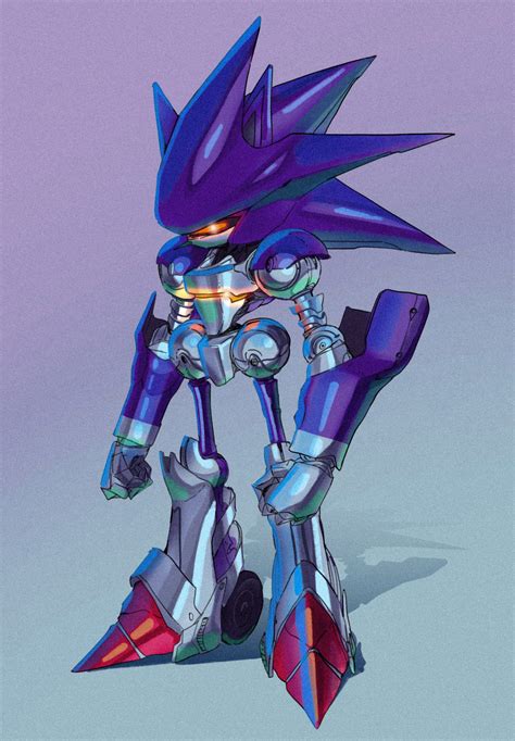 Mecha Sonic Mkii Sonic And More Drawn By Mochi Paya Danbooru
