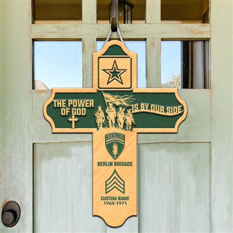 Army Division E 7 Army Sergeant First Class 2 Layers Wooden Sign 18x18in Proud Us Veteran