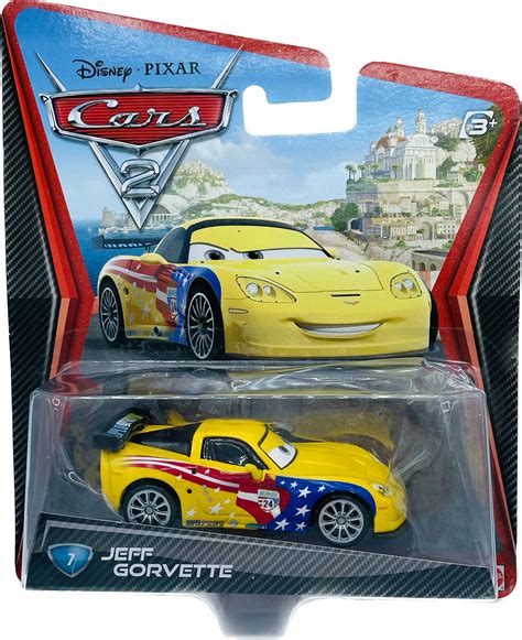 Disney Pixar Cars 2 Single Pack Jeff Gorvette 7 Movie Hero Toys