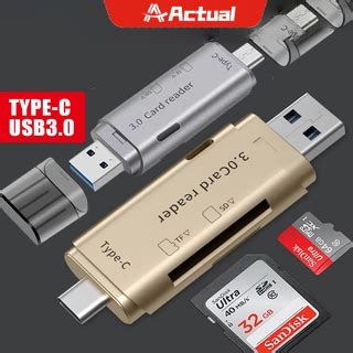 Jual Actual 4 In 1 Card Reader High Speed Smart 3 0 Metal Type C Micro USB SD Card TF