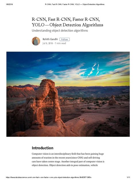 R Cnn Fast R Cnn Faster R Cnn Yolo Object Detection Algorithms Pdf Machine Learning