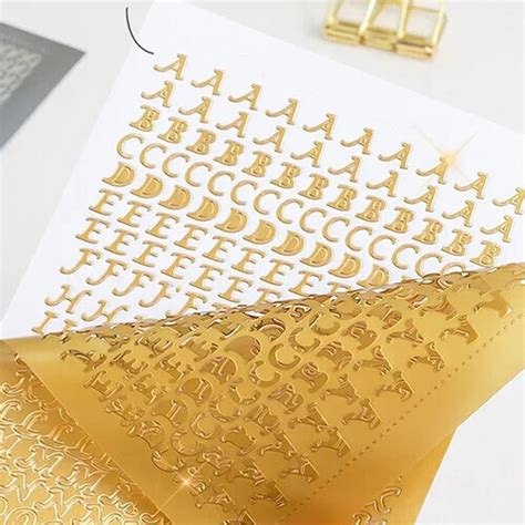 알파벳 골드 스티커 B 05 284 특별한공예샵