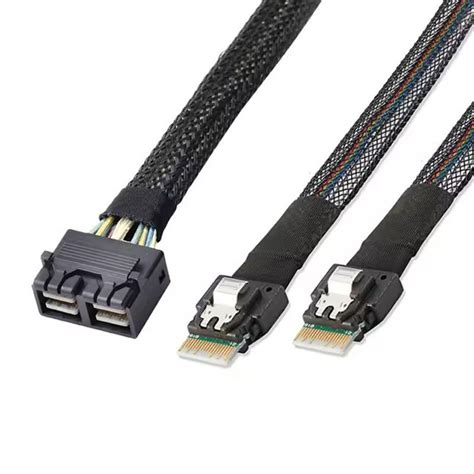 Mini Sas Host Bus Connection Sff8643 Backplane Expansion Data Cable