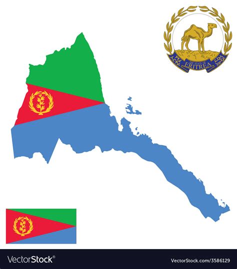 State Of Eritrea Flag Royalty Free Vector Image