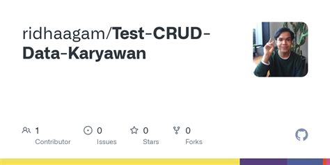 GitHub Ridhaagam Test CRUD Data Karyawan