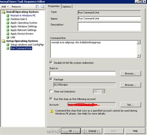 Join Computer To Ad Security Group Using Vbs During Os Task Sequence Configuration Manager