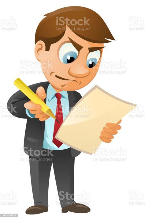 남자 양복에서 형태로 채우고 만화 스타일된 벡터 일러스트 레이 션 결정에 대한 스톡 벡터 아트 및 기타 이미지 Istock