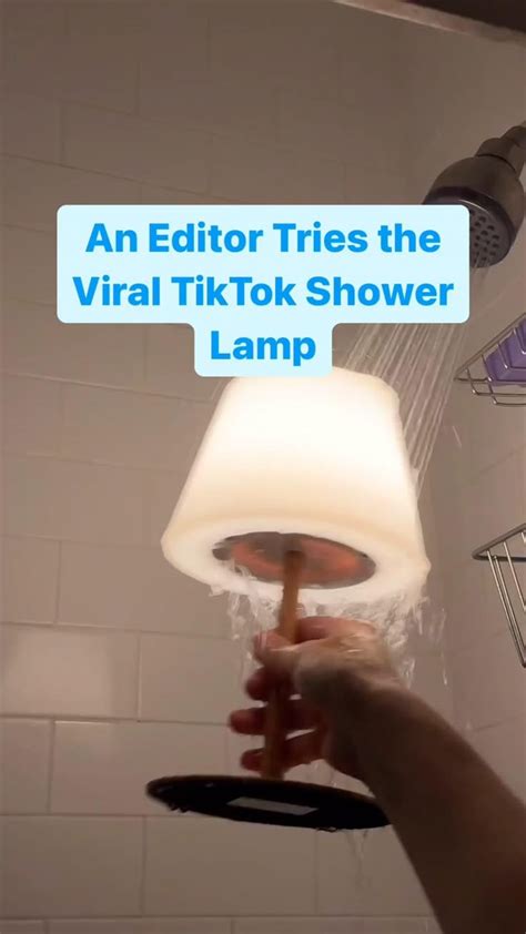 Wait Are We Adding Lamps To Our Showers Now Tiktok Says Yes Video