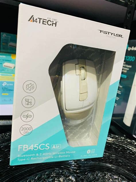 A4Tech FB45CS Air Fstyler Bluetooth & 2.4Ghz Wireless Mouse ...