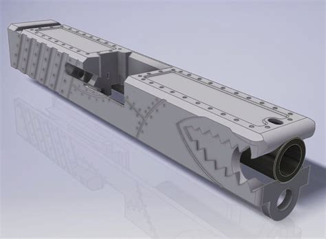 Working On Some Prototype Glock Slide Designs This One Will Be Called The WarHog Modeled