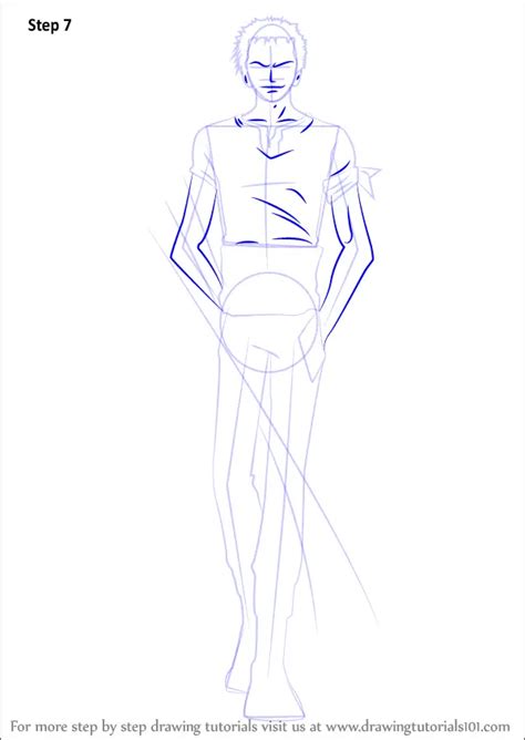Learn How To Draw Roronoa Zoro From One Piece One Piece Step By Step Drawing Tutorials