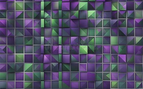 Abstract Seamless Composition Of An Array Of Interlocking Squares Stock Illustration