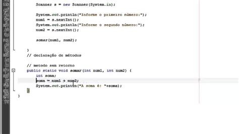 Chamada De Métodos Na Classe Principal Aula 012 Youtube