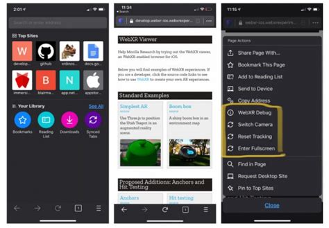 Firefox Based Webxr Viewer Brings Browser Based Ar To Ios